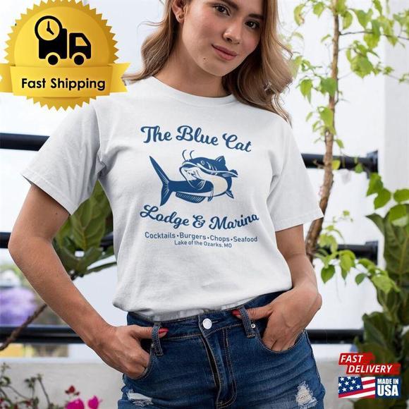 Shirts | The Blue Cat Lodge Lake Shirt Ozark Movie Tshirt Classic ...